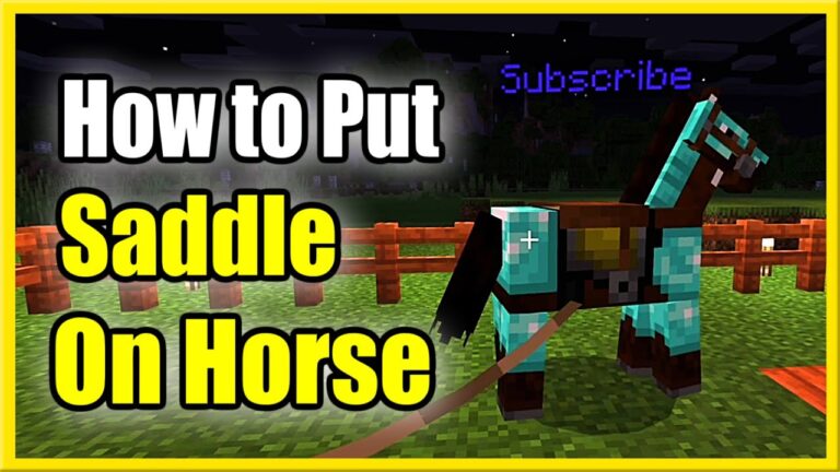 How to put a saddle on a horse in Minecraft « HDG
